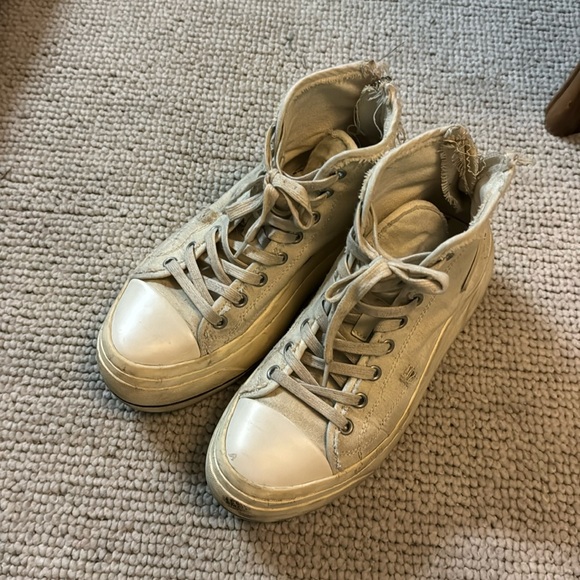 R13 | Shoes | R3 Kurt Off White Platform High Top Sneakers Sz 37 | Poshmark